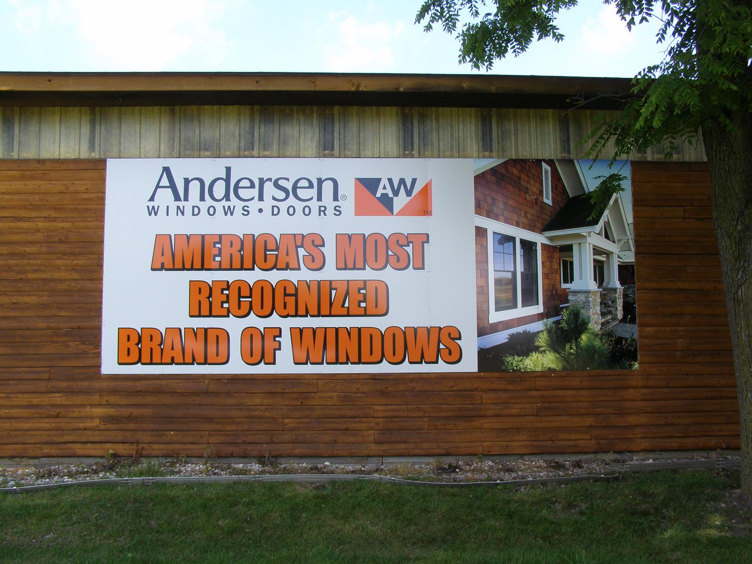 Anderson Windows - Signs with Design